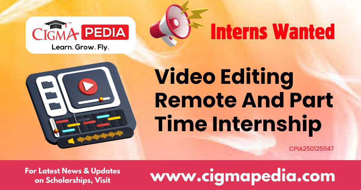 Video Editing Remote And Part Time Internship By Bentica Skincare: How ...
