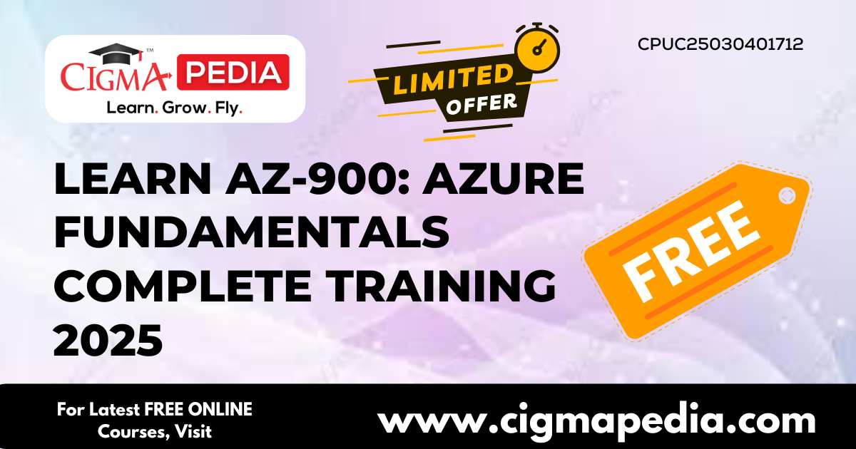 Learn AZ-900: Azure Fundamentals Complete Training 2025 (Free Udemy ...