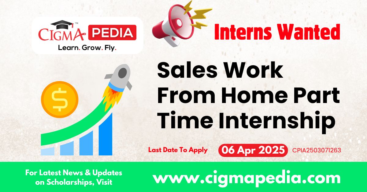 Sales Work From Home Part Time Internship by Trinet Technologies: How to Apply for Internship ...