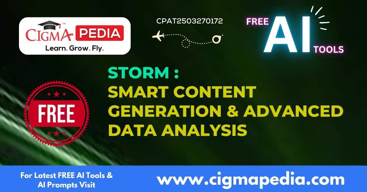 Storm AI: Revolutionizing Productivity with AI Powered Tools - CIGMA Pedia