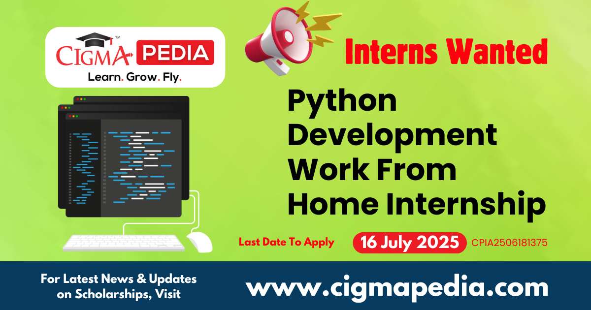 Python Development Work From Home Internship By Codezero2pi Solution (OPC) Private Limited: How ...