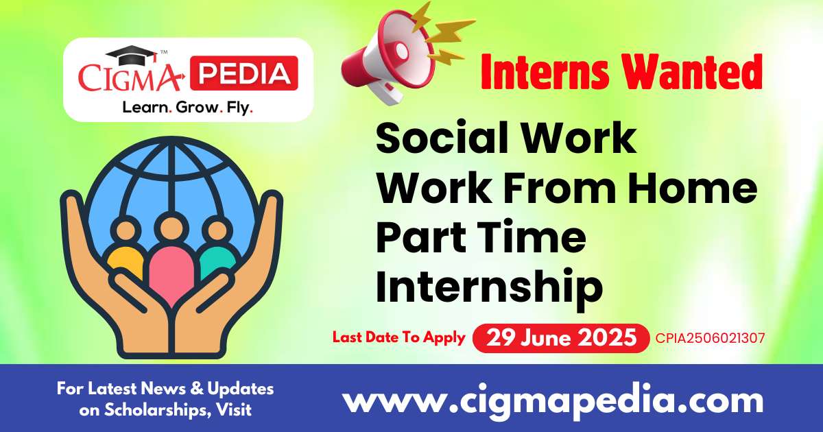 Social Work Work From Home Part Time Internship By Pawzz Foundation ...
