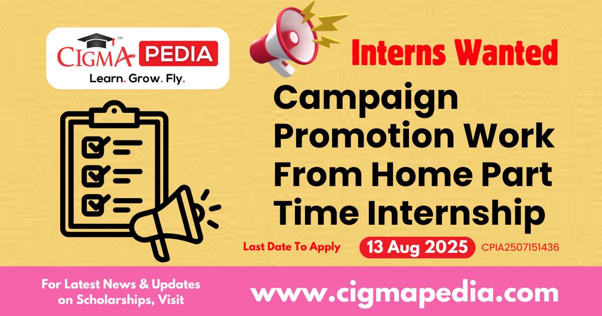 Campaign Promotion Work From Home Part Time Internship By Rural ...