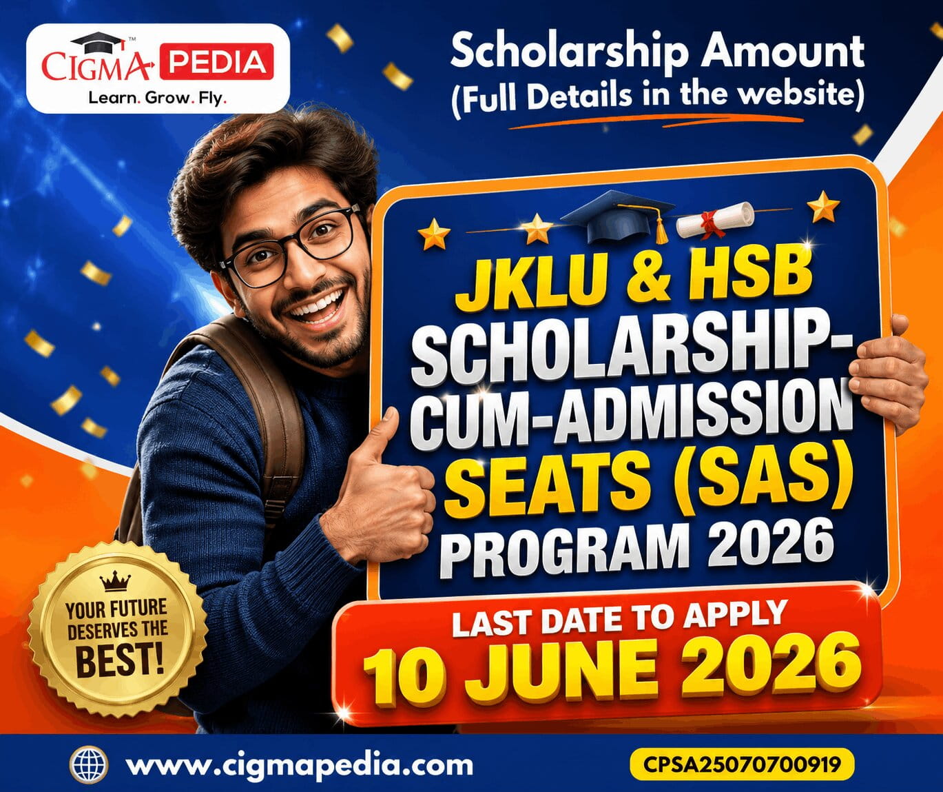 JKLU & HSB Scholarship-cum-Admission Seats (SAS) Program 2026 for B.Des ...