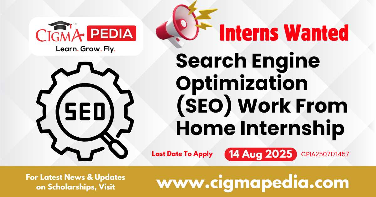 Search Engine Optimization (SEO) Work From Home Internship By Mallika Mishra: How to Apply for ...