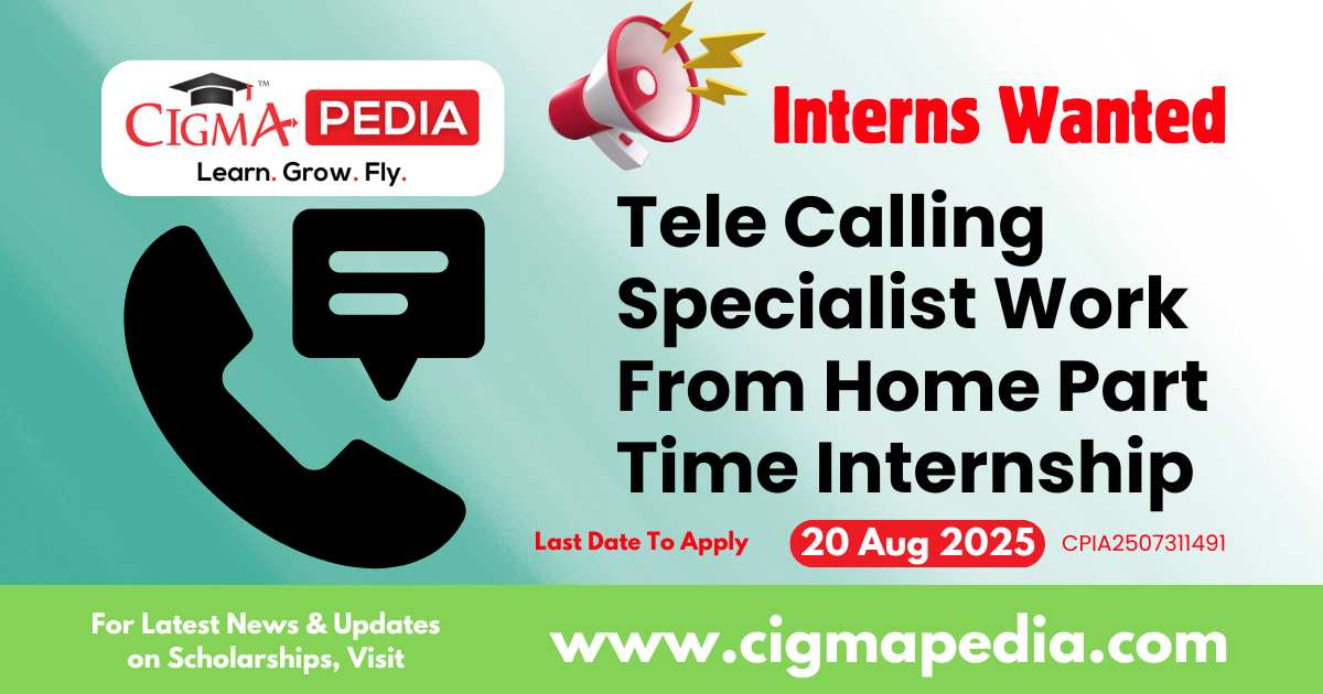 Tele Calling Specialist Work From Home Part Time Internship By Onrr ...
