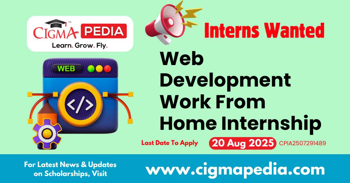 Web Development Work From Home Internship By WebShark Web Services: How to Apply for Internship ...