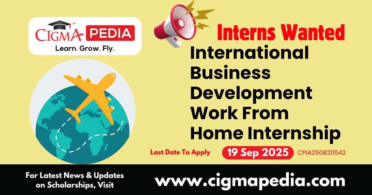 International Business Development Work From Home Internship By Hrithik Nag: How to Apply for ...
