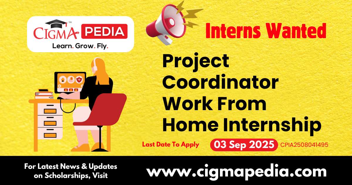 Project Coordinator Work From Home Internship By Achieve Point Private ...