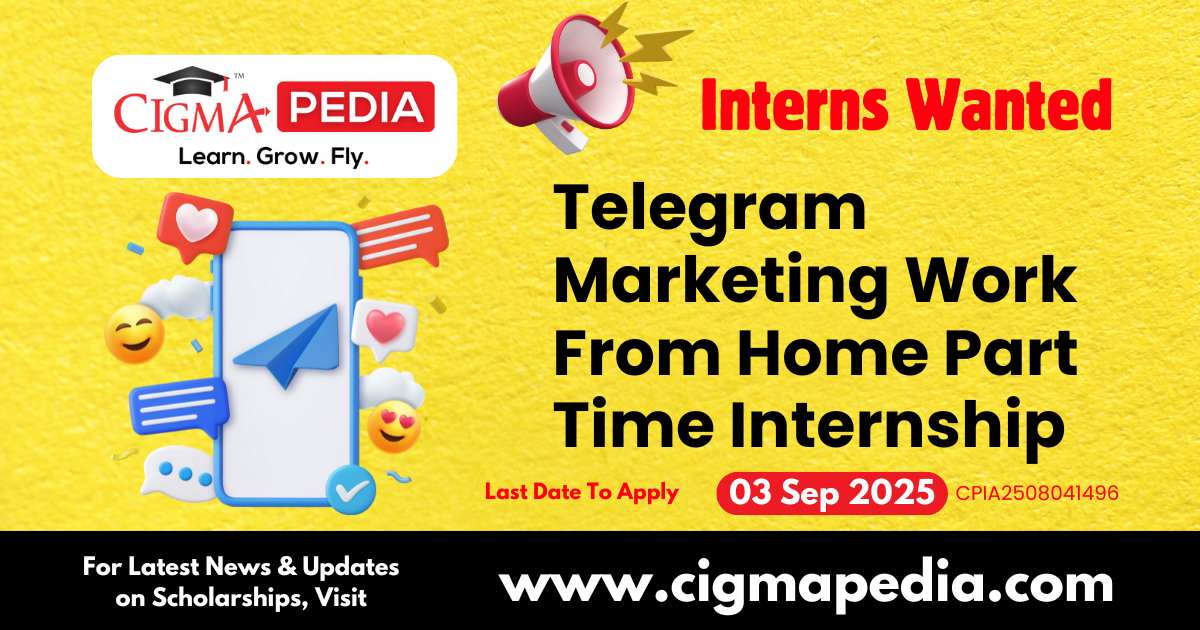 Telegram Marketing Work From Home Part Time Internship By Prashant ...