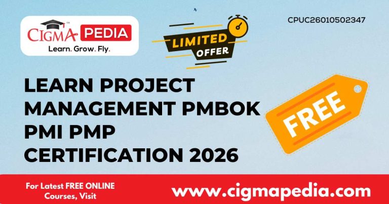 Learn Project Management PMBOK PMI PMP Certification 2026 (Free Udemy ...