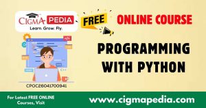 Programming with Python (Free Online Course) - CIGMA Pedia